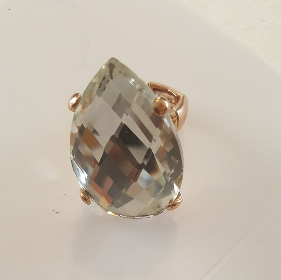 Fashion Jewelry | Jewelry | Large Clear Crystal Ring | Poshmark